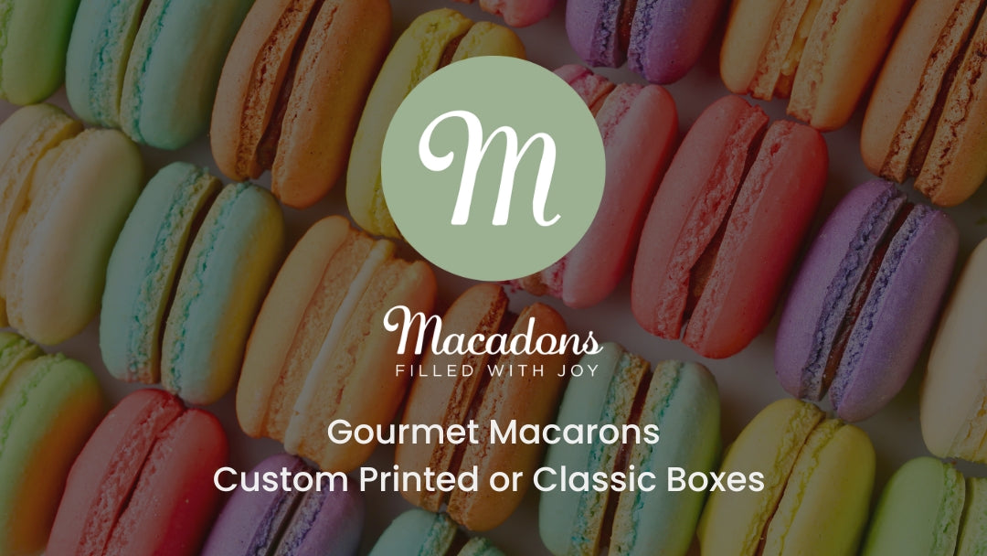 Gourmet Macarons Online - Custom Printed or Classic Boxes | Macadons